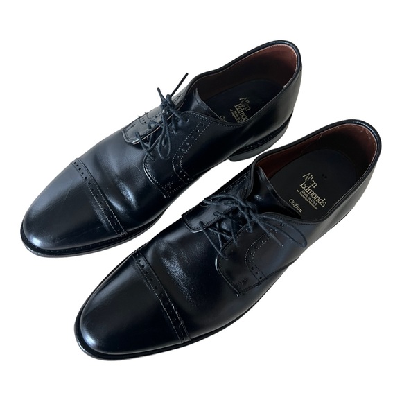Allen Edmonds | Shoes | Allen Edmond Clifton Black Leather Cap Toe ...